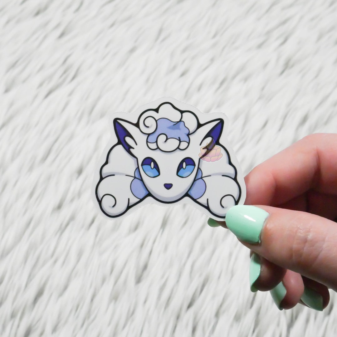Pokemon Alolan Vulpix Inspired Vinyl Sticker - Etsy
