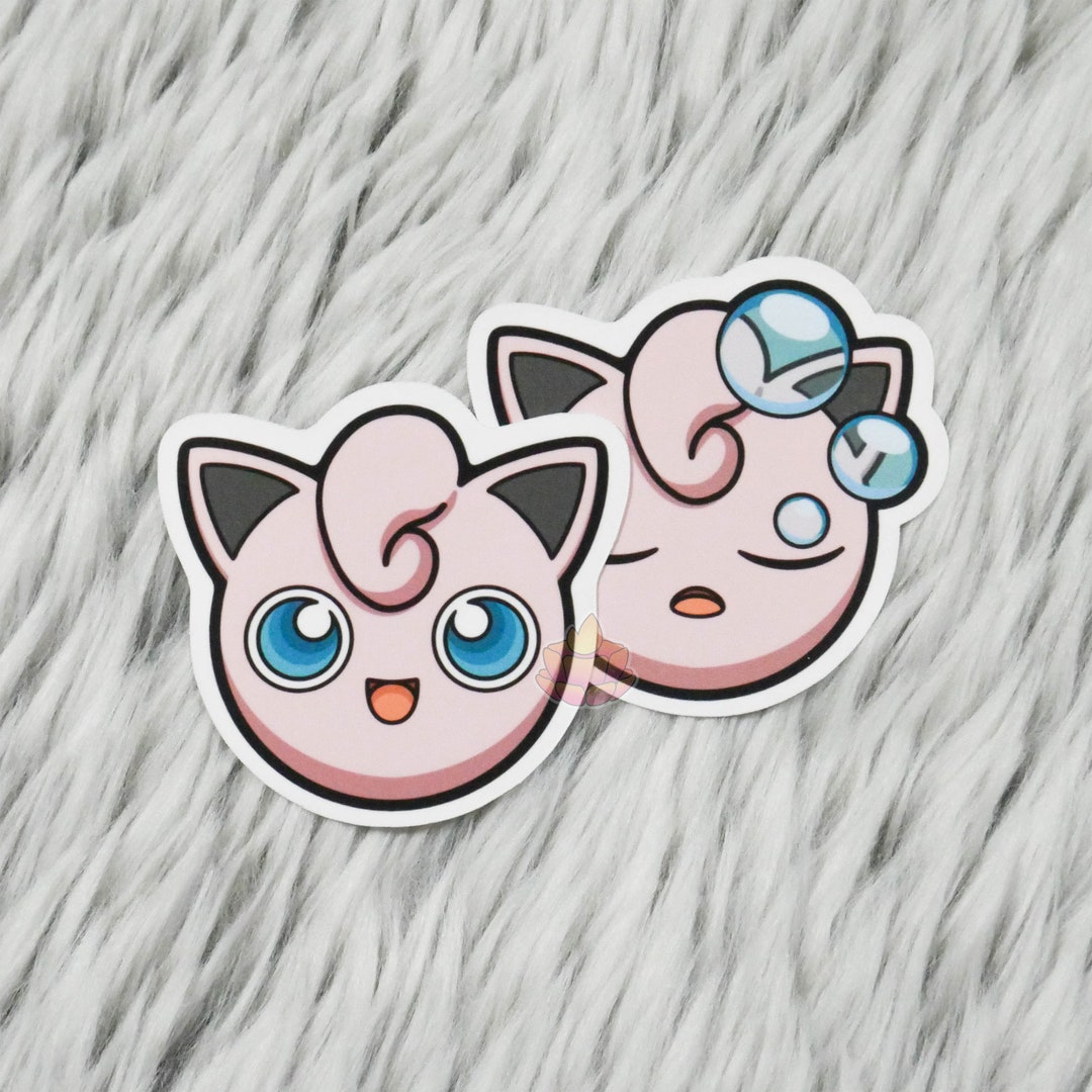 Pokemon Jigglypuff Inspired Vinyl Stickers - Etsy