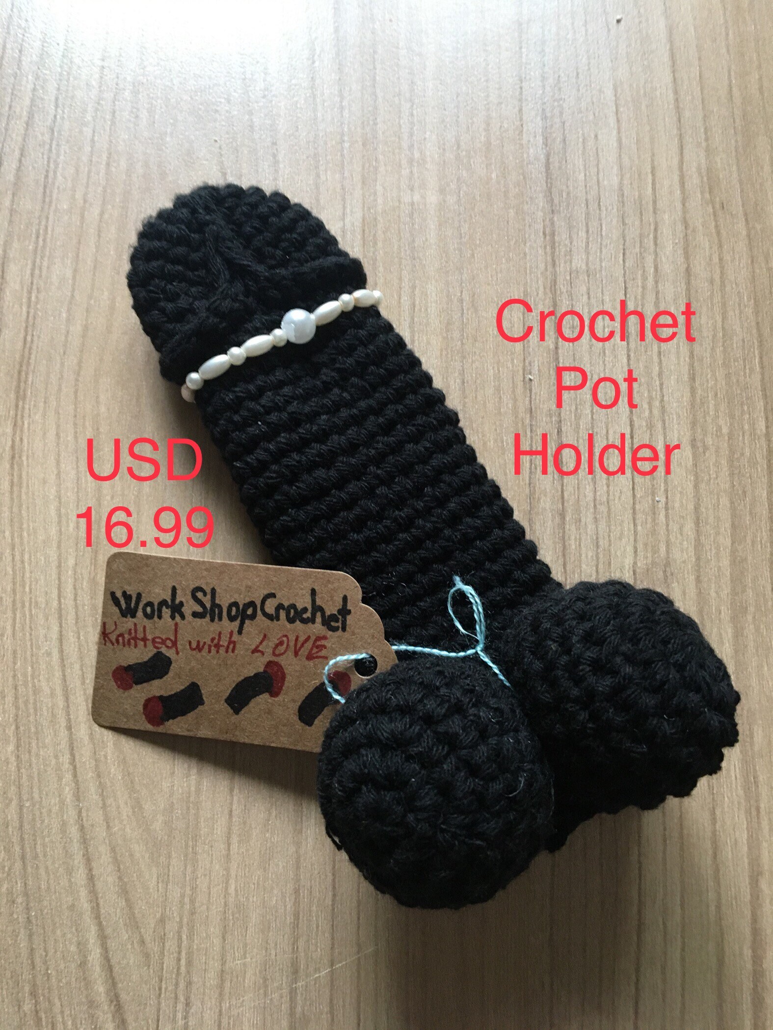 Crochet Penis Pot Holder, Funny Penis Pot Holder, Crochet Penis Holder, Mother's Day Gift ...