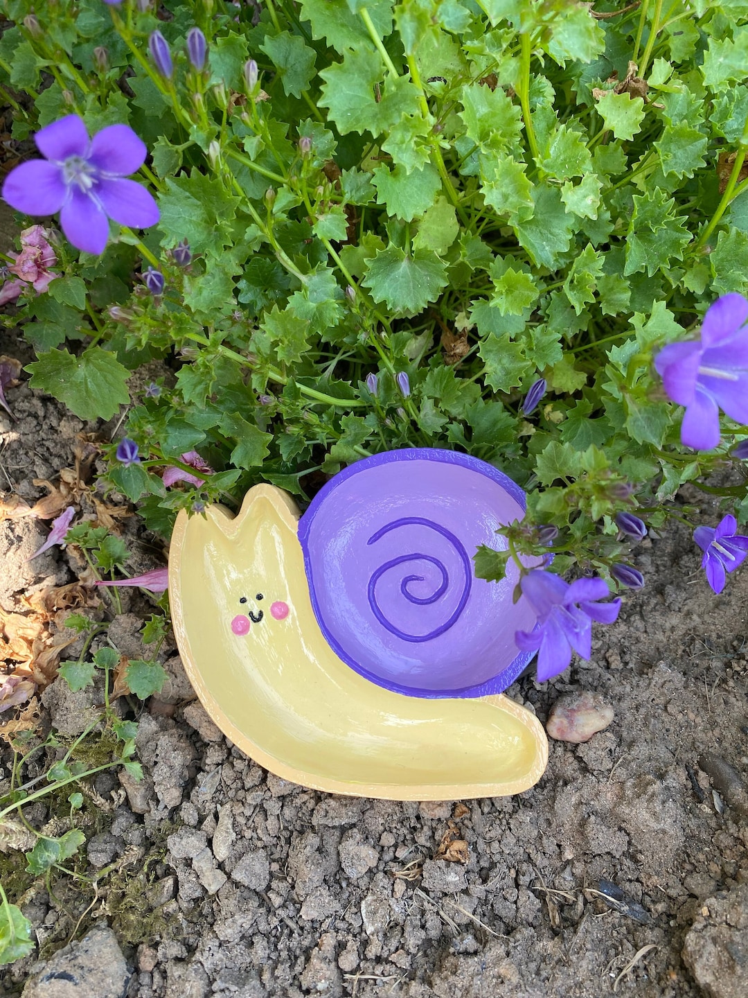 Snail Trinket Dish Cute Cottage Core Clay Dish - Etsy