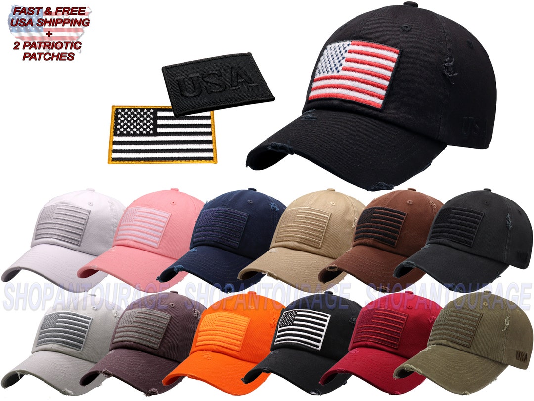 ANTOURAGE American Flag Vintage Tactical Baseball Hat for Men & Women ...