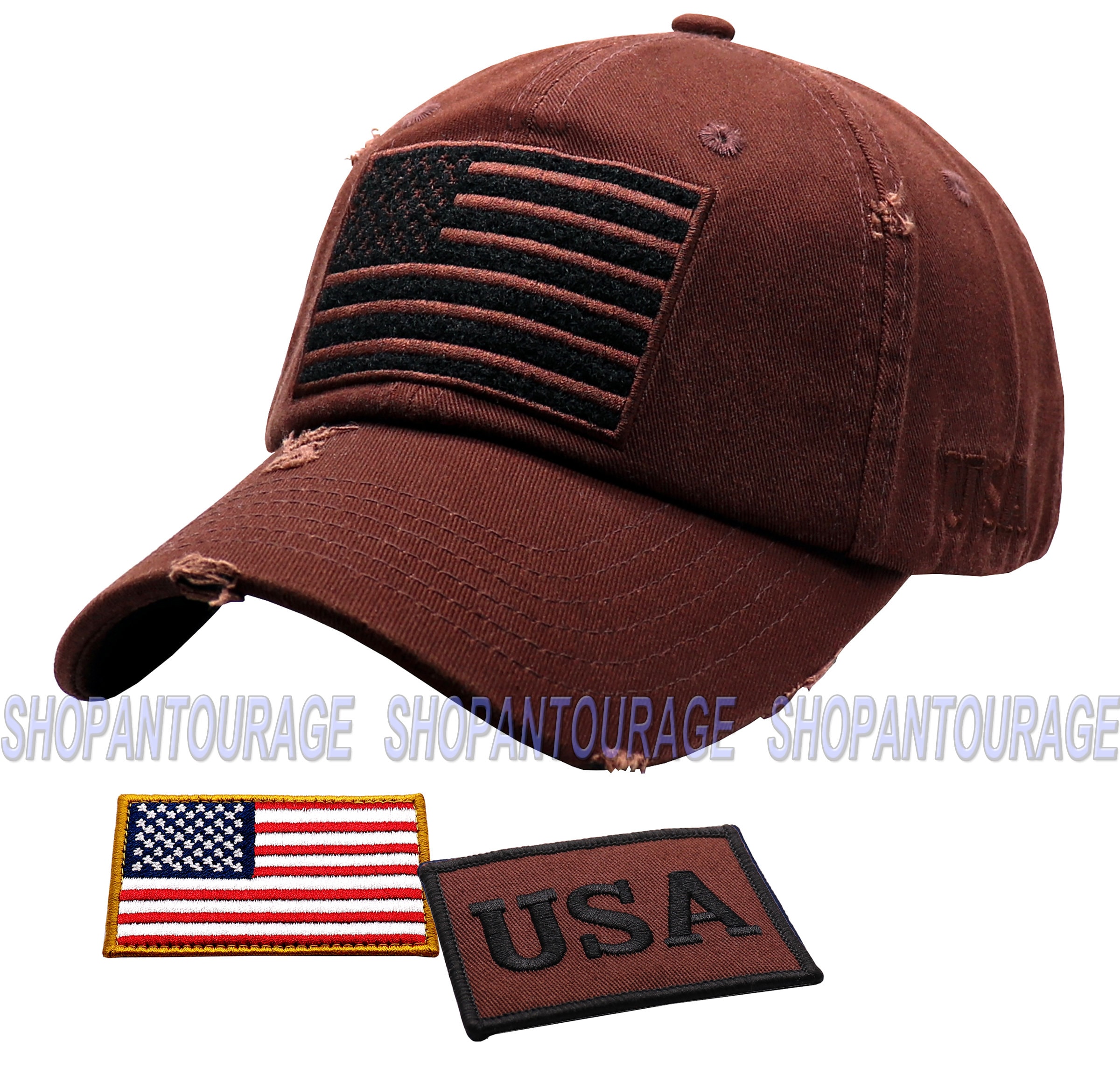 Antourage American Flag Hat for Men and Women | Vintage Baseball ...