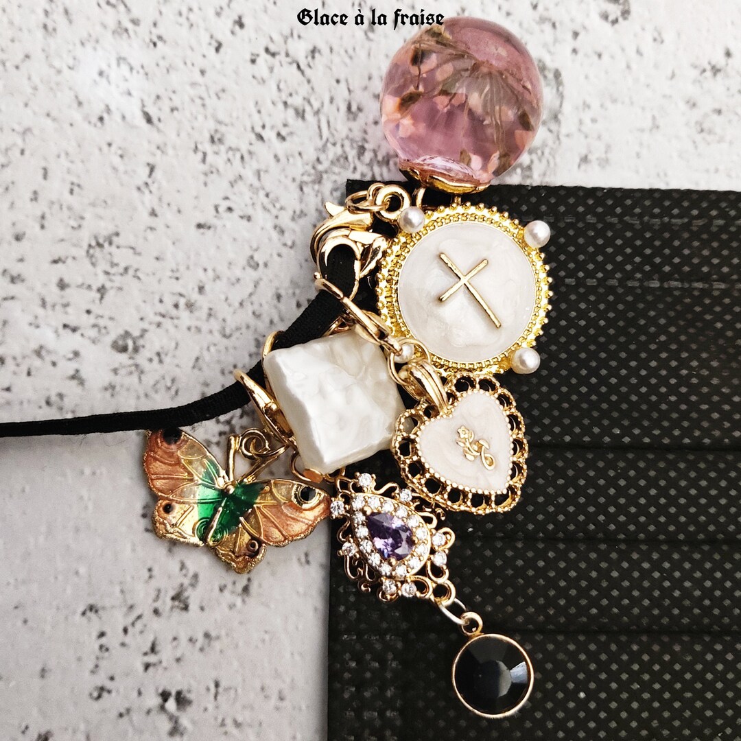 Retro Gold Face Mask Charms 6pcs Set Glasses Charm Face Mask - Etsy