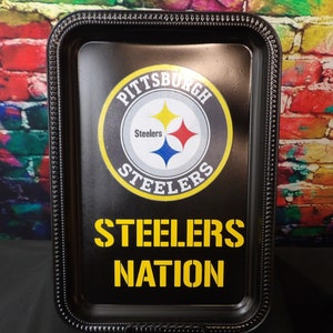 Pittsburgh Steelers Tray Set - Etsy