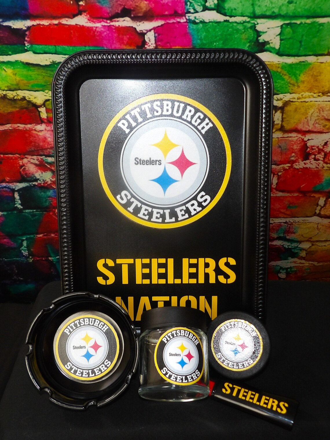 Pittsburgh Steelers Tray Set - Etsy