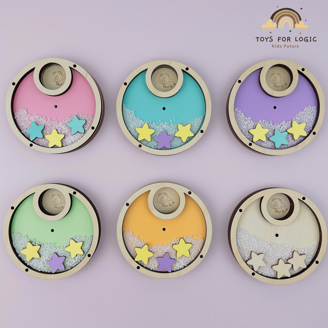 Busy Board DIY, Busy Board Parts, Wooden Rotating Circle With Animals ...