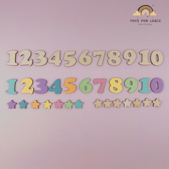 Busy Board Parts Wooden Numbers Stars Busy Board Details | Etsy