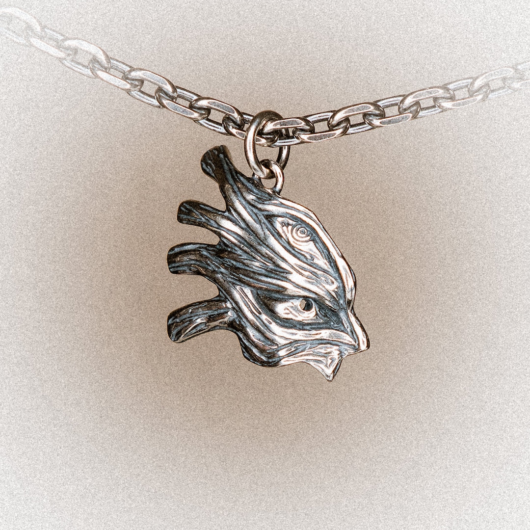 Heian Era Mask Necklace Pendant - Etsy