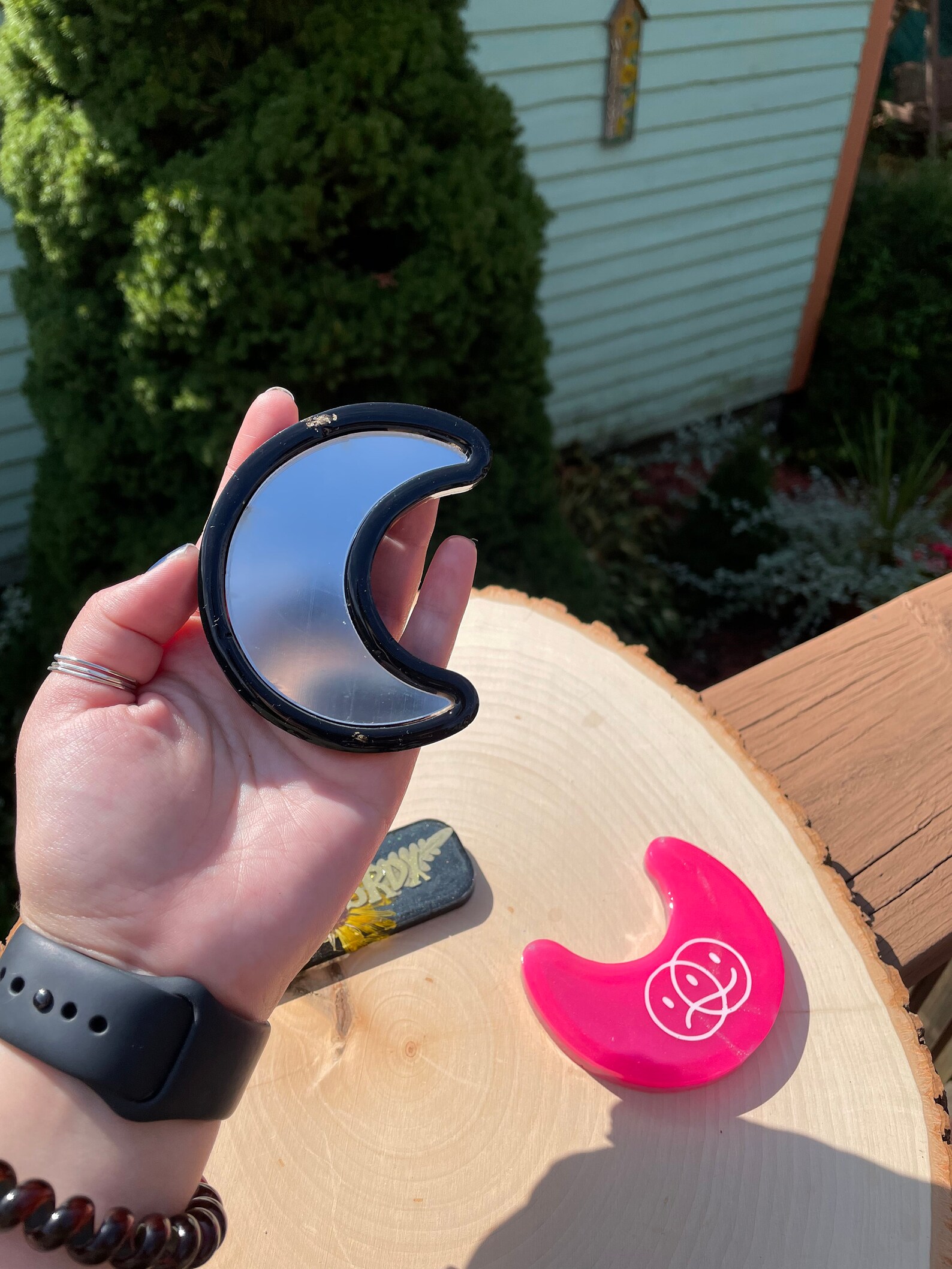 Moon Mirror Mini Handheld Pocket Mirror - Etsy