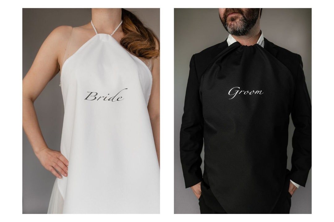 Wedding Bibs Bride and Groom Bibs Couples Gifts Engagement Gifts ...