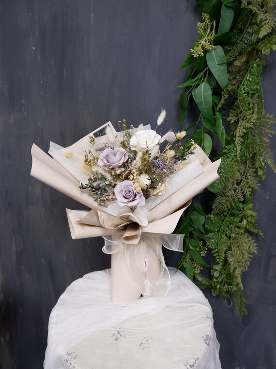 Hiraeth Preserved Flower Bouquet Dried Flower Flower Gift | Etsy