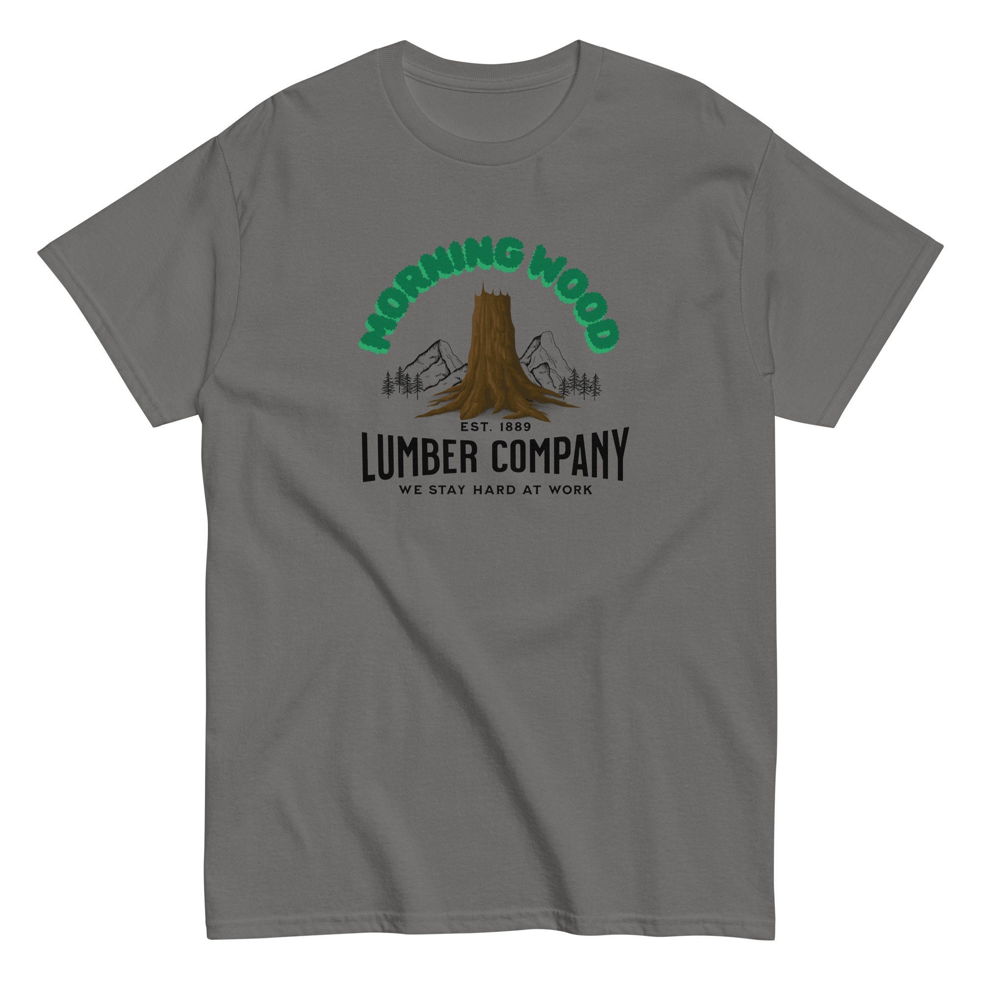 Morning Wood Lumber Company Funny T-shirt for Men - Etsy