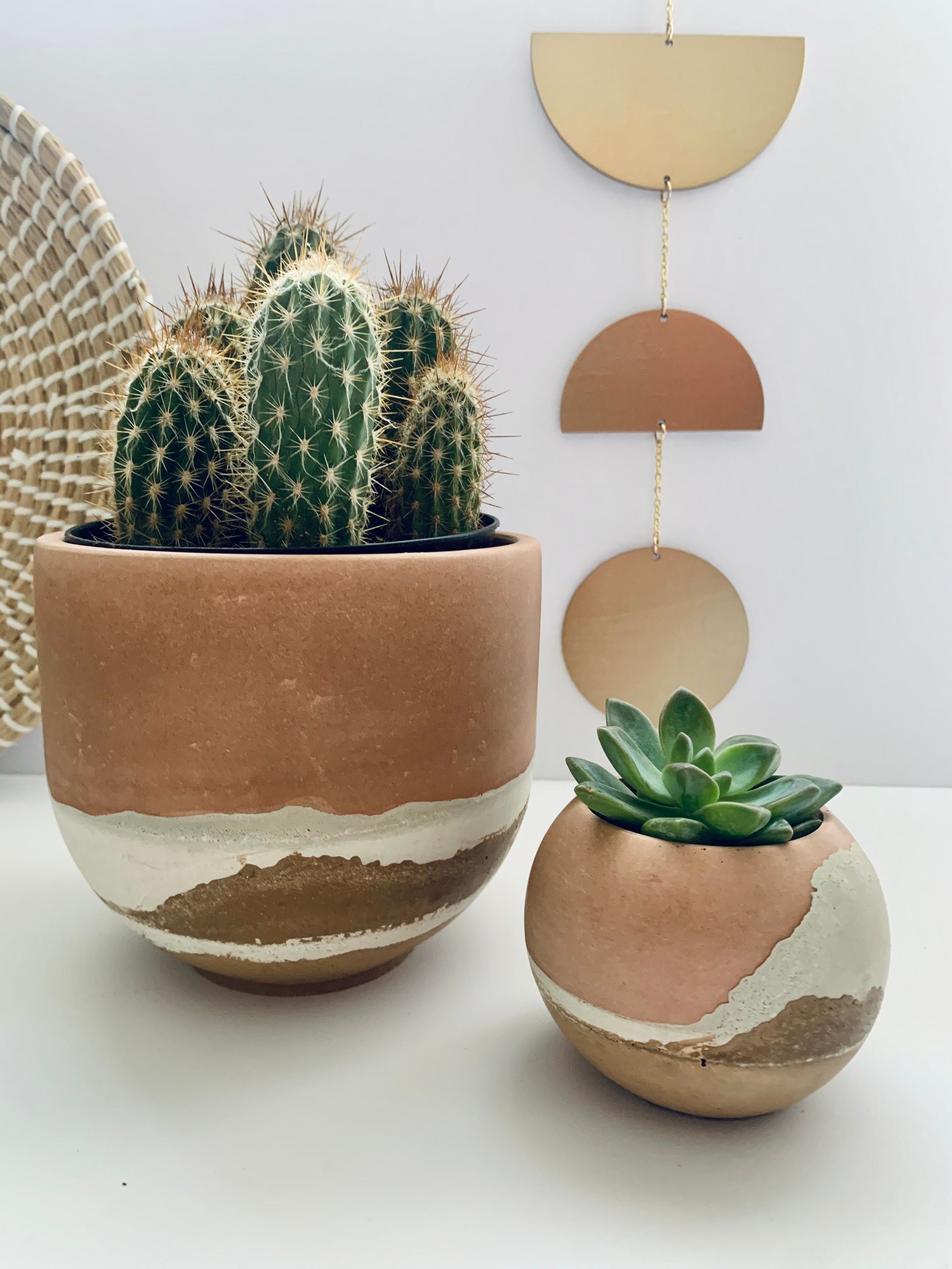 Concrete Plant Pot Desert Pot Planter Minimalistic - Etsy