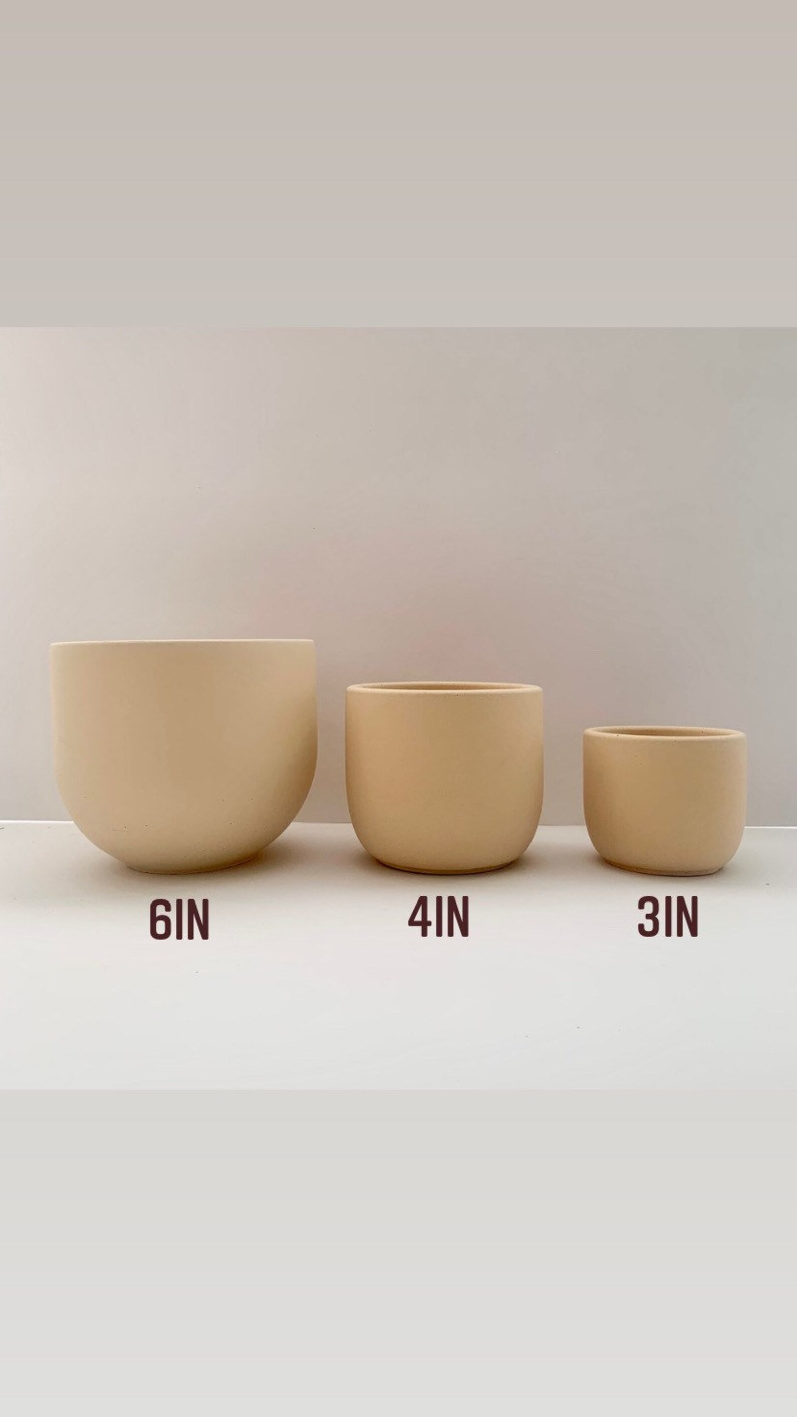 6in Concrete Plant Pot Desert Pot Concrete Planter - Etsy