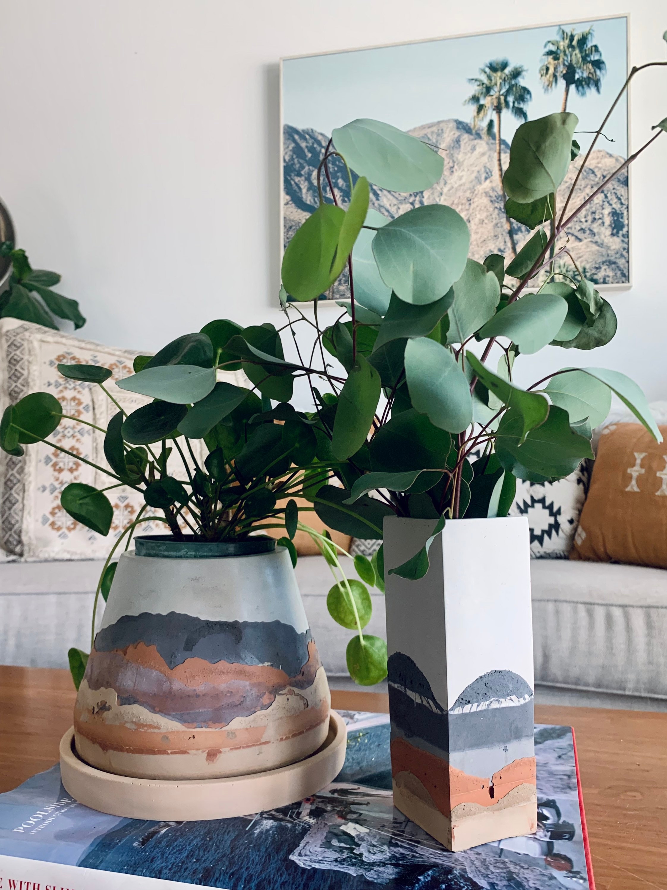 Blue Ridge Planter Desert Pot Handmade Pottery Boho - Etsy