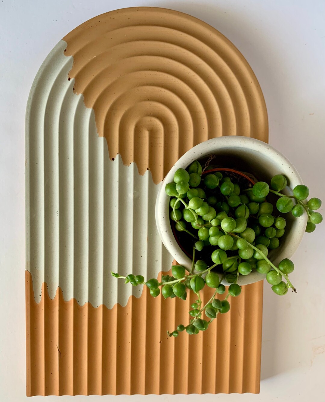 Handmade Concrete Arch Tray: Desert Boho Decor - Etsy