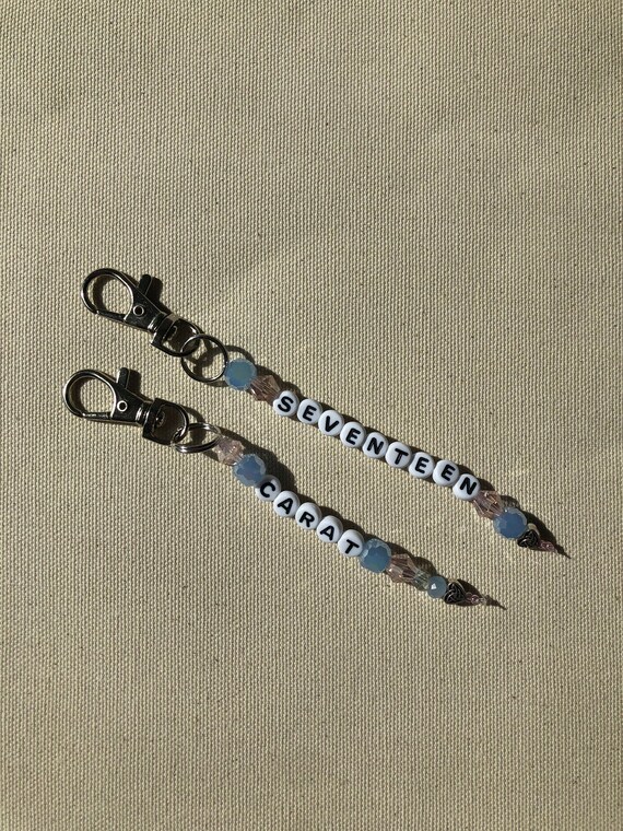 Seventeen Keychains Beaded Keychains - Etsy