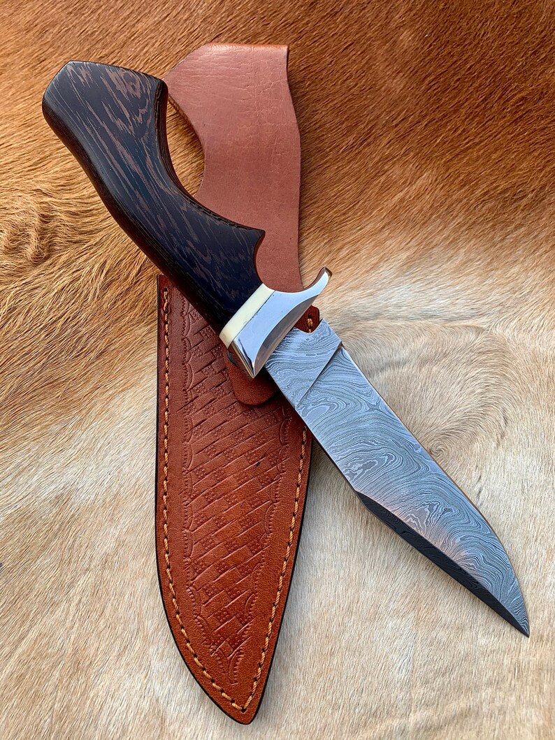 Damascus Knife, Custom Hand Forged, Damascus Steel Knife, 9.0 , Exotic ...