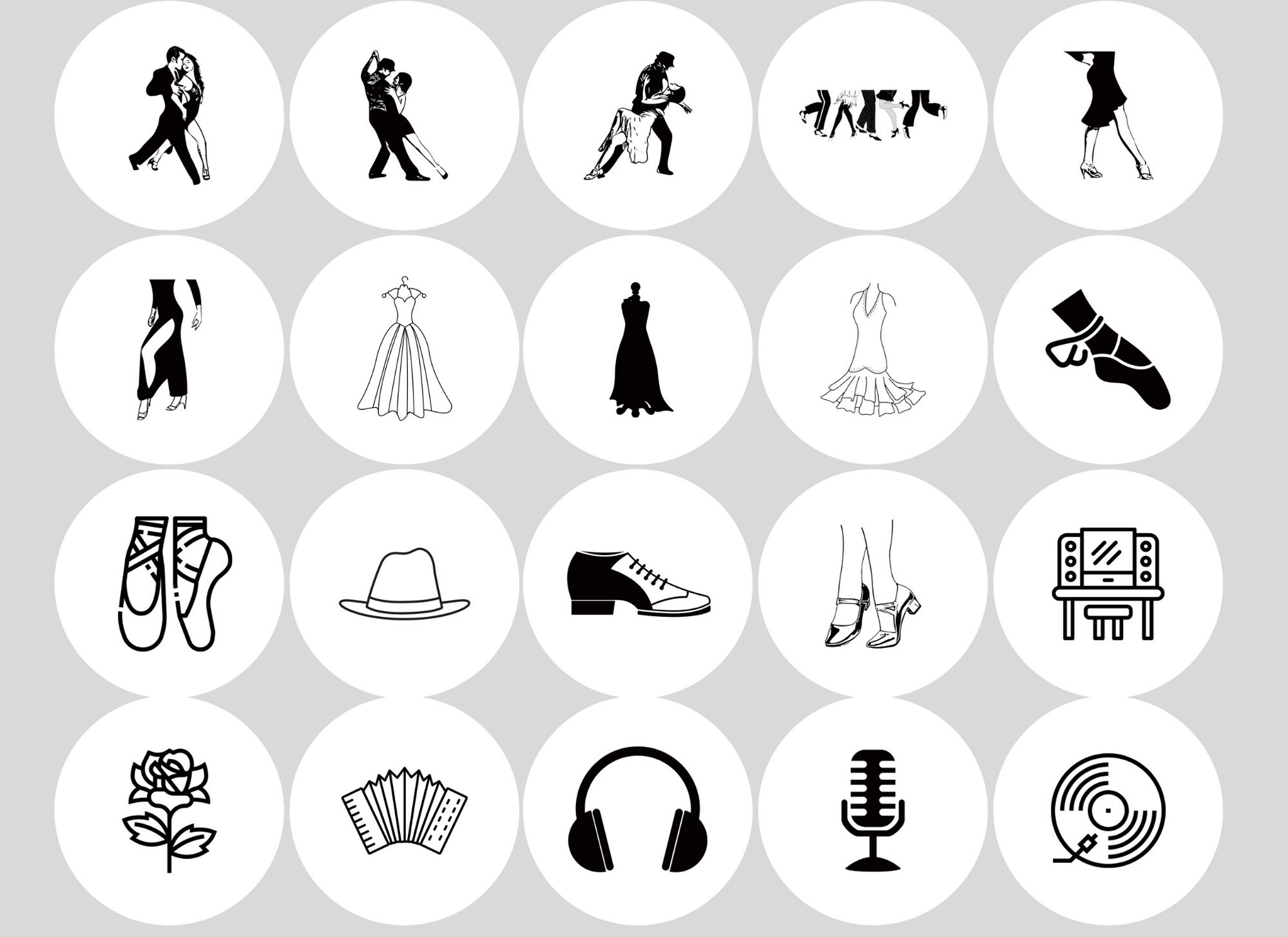 DANCE Instagram Story Highlights Icons Covers Instagram Highlights 100 ...