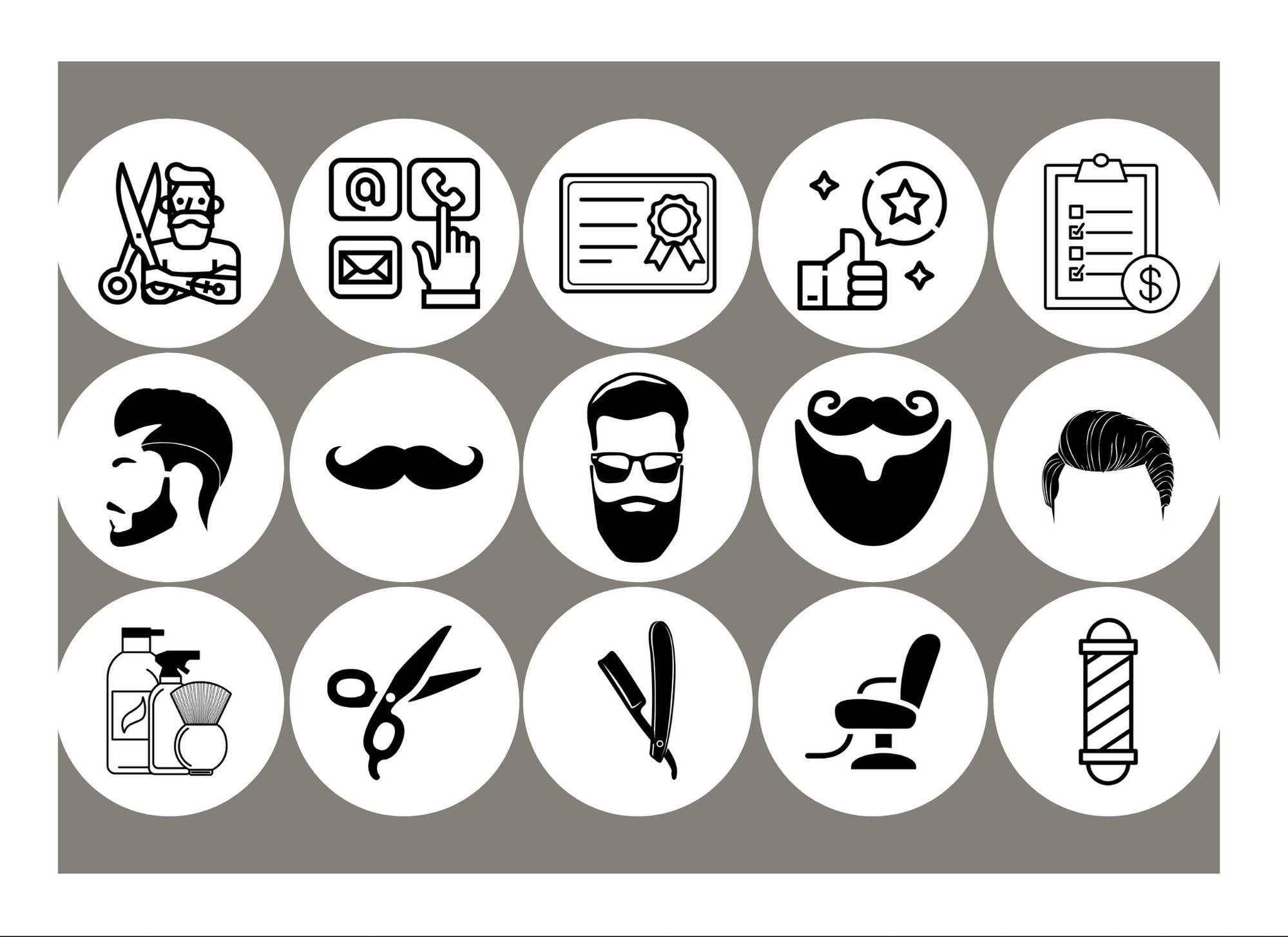 Barbershop Instagram Story Highlights Icons Covers Instagram Highlights ...