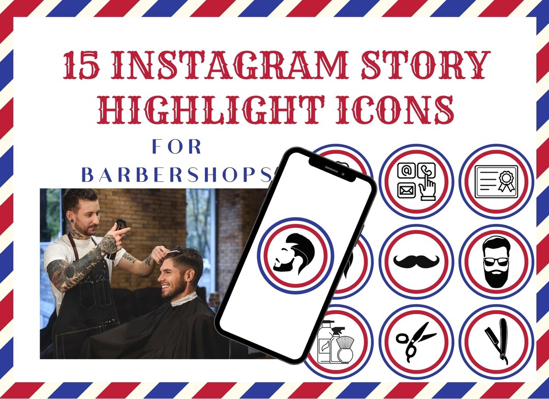 Barbershop Instagram Story Highlights Icons Covers | Instagram ...