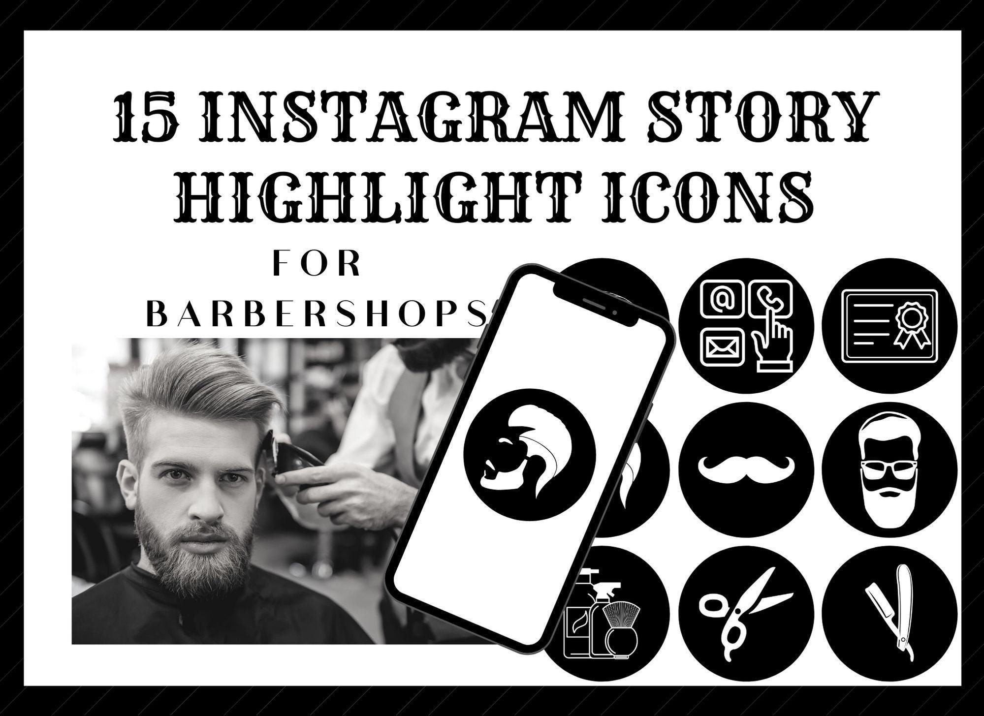 Barbershop Instagram Story Highlights Icons Covers | Instagram ...