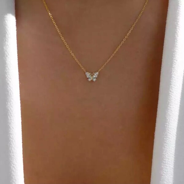 Tiny Gold Butterfly - Etsy
