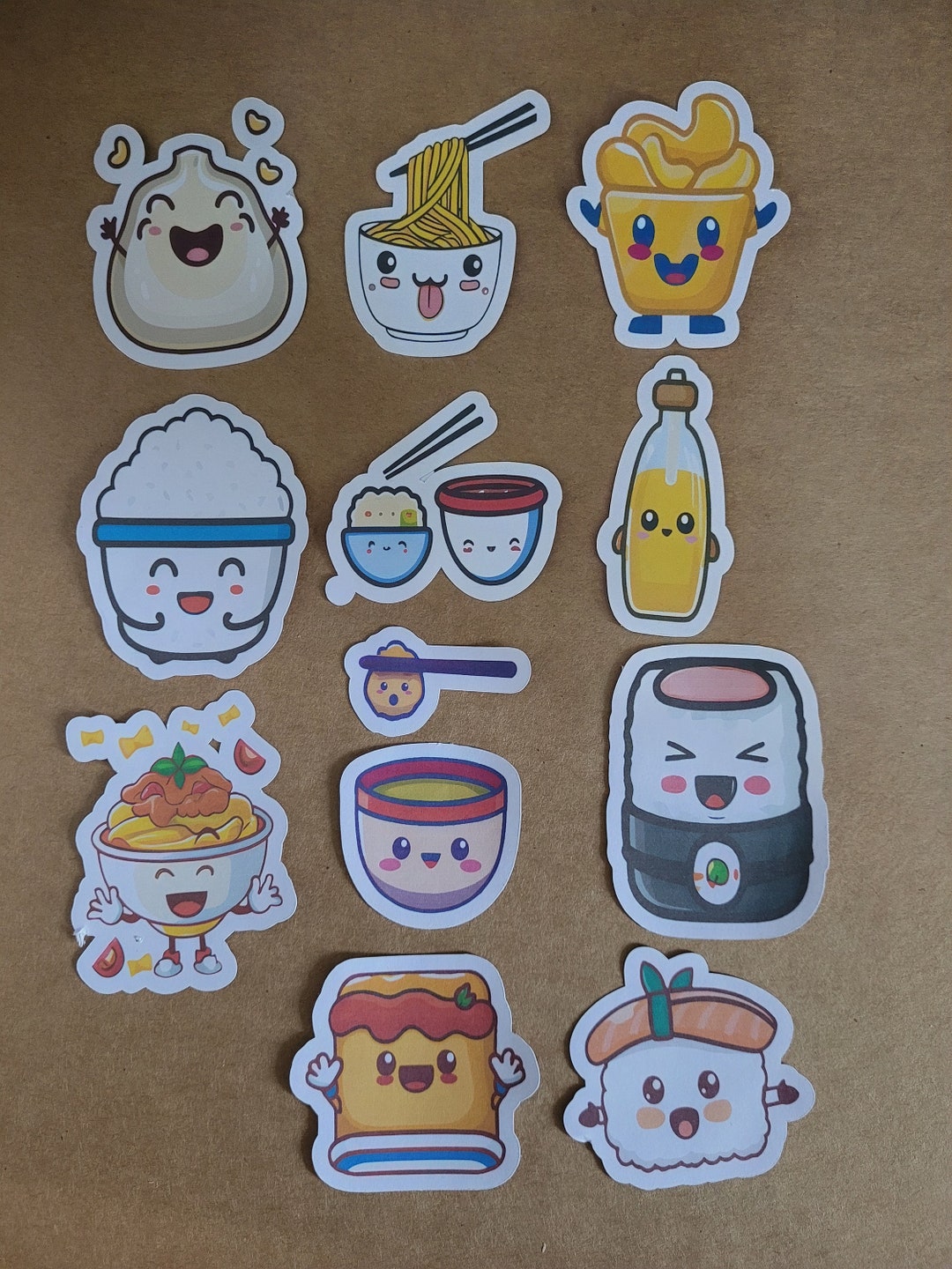 Kawaii Food Stickers - Etsy