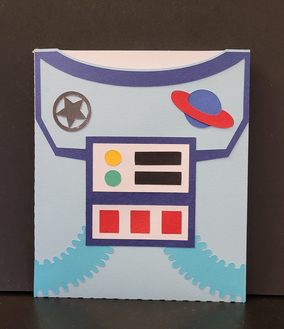 Astronaut Card or Birthday Invitation, Blank Inside, Space, Planet ...