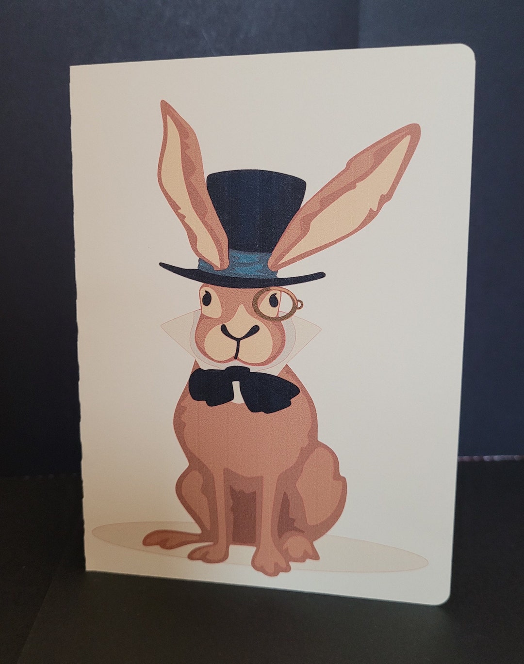 Monocle Easter Rabbit Card, Blank Inside, Rabbit, Monocle, Top Hat ...
