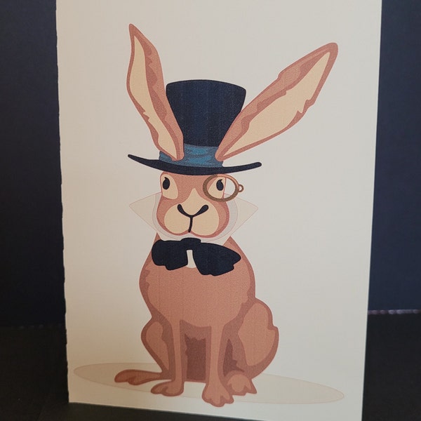 Rabbit With Monocle - Etsy