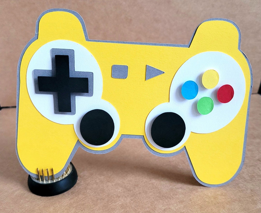 Game Controller Birthday Card, Blank on Back for Salutation, Boy, Girl ...