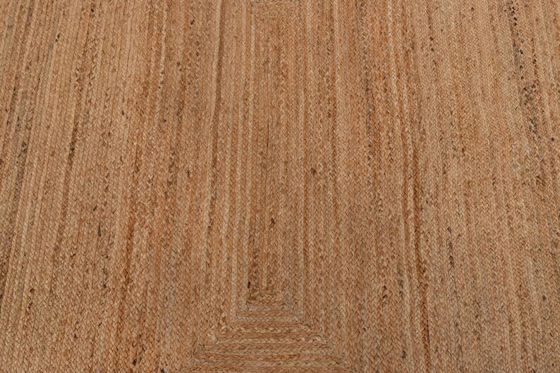 Scalloped Black White Border Rug Jute Boho Rug../jute - Etsy