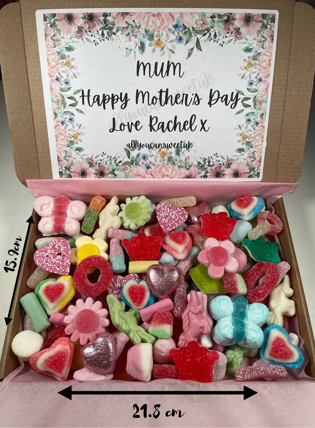 MOTHER'S DAY Sweet Box - Pick N Mix - Personalised - Hand Made - Made ...