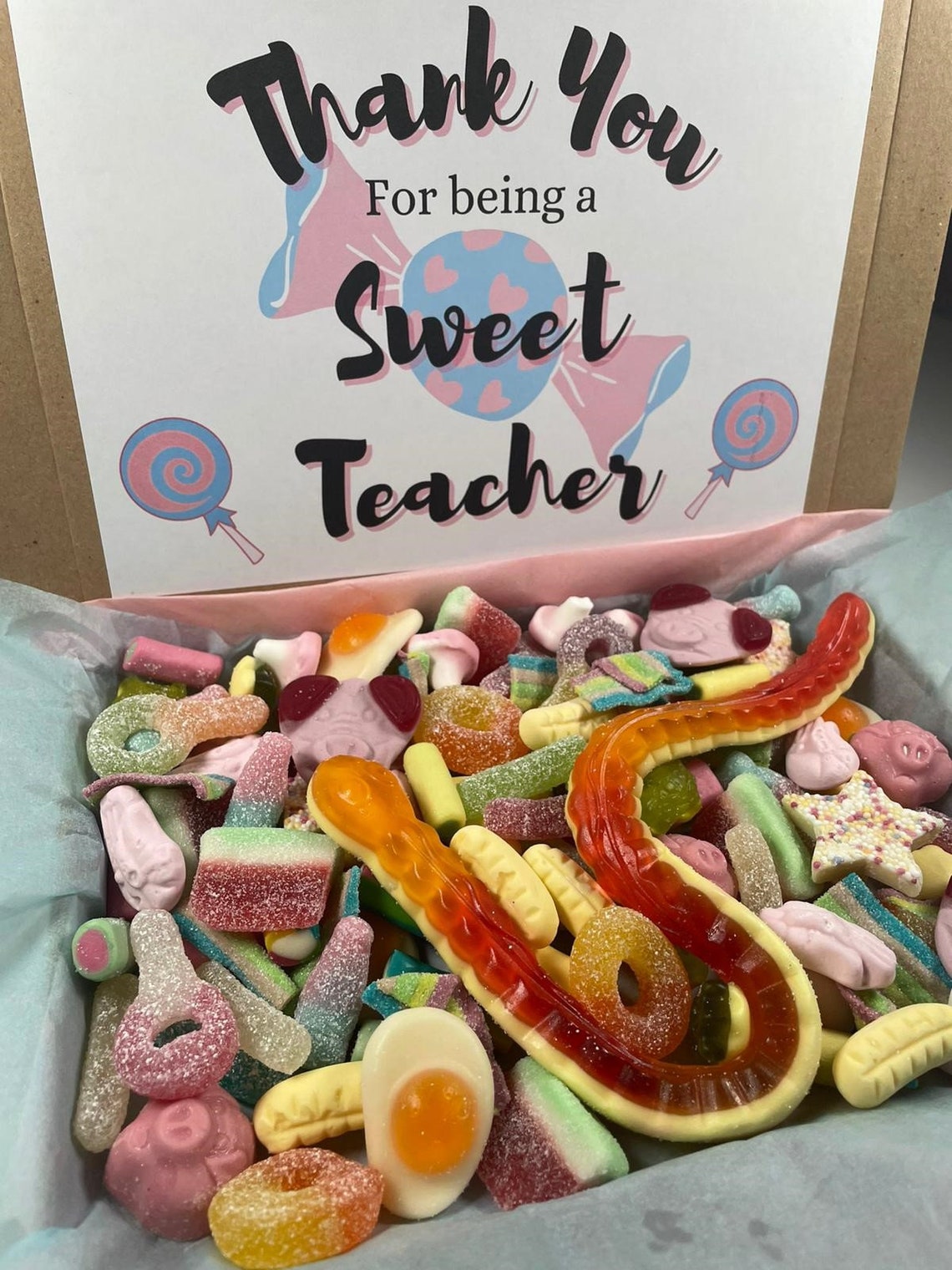 Thank You Teacher Sweet Box Pick N Mix Teacher gift | Etsy