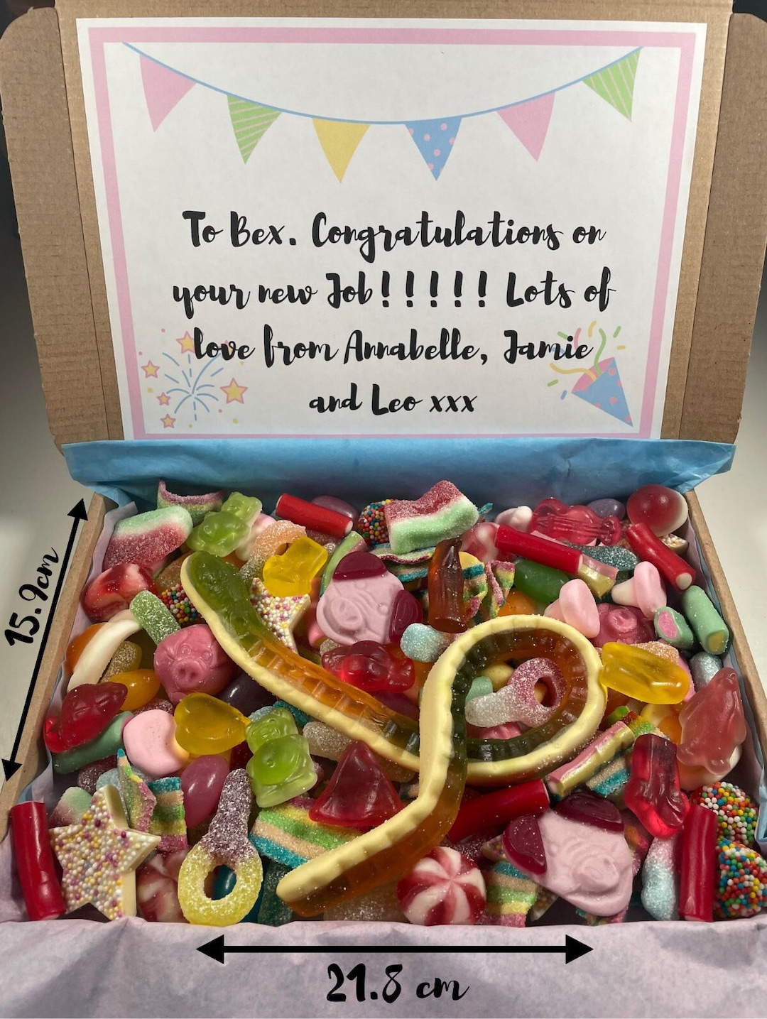 CONGRATULATIONS Sweet Box, Pick and Mix Sweets, Congrats Gifts, Well ...