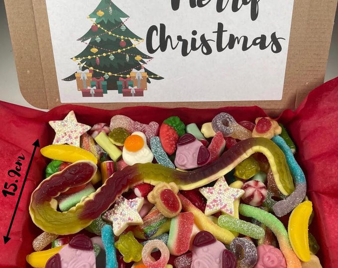 Personalised Christmas Sweet Box Sweet Hamper Christmas Treat Box ...