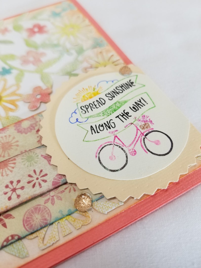 Spread Sunshine Along the Way Handmade Greeting Card - Etsy