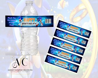 Sonic Water Labels - Etsy