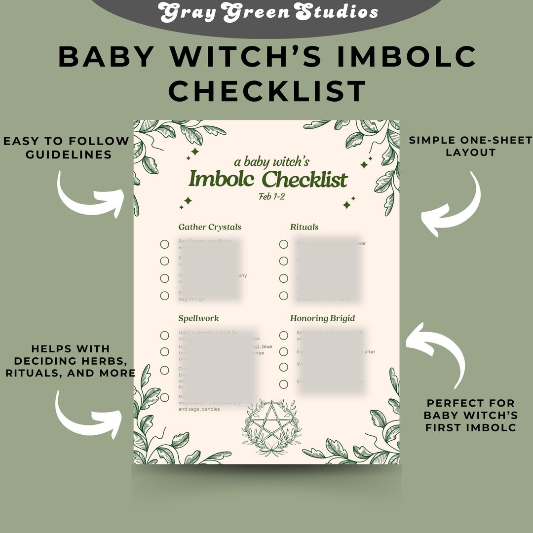 Imbolc Checklist, PDF, Baby Witch's Easy Guide to Honoring ...