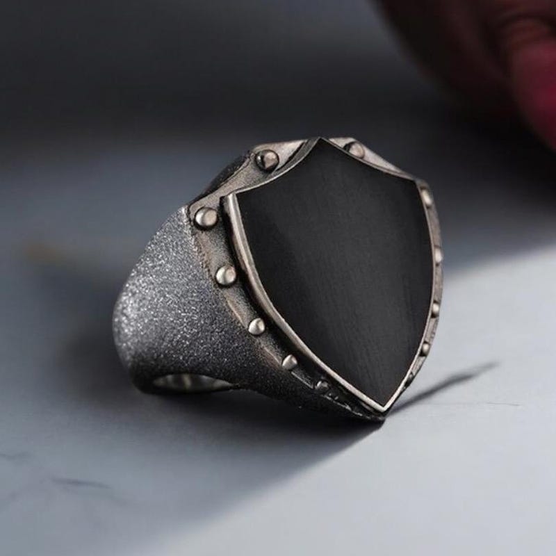 Shield Ring - Etsy