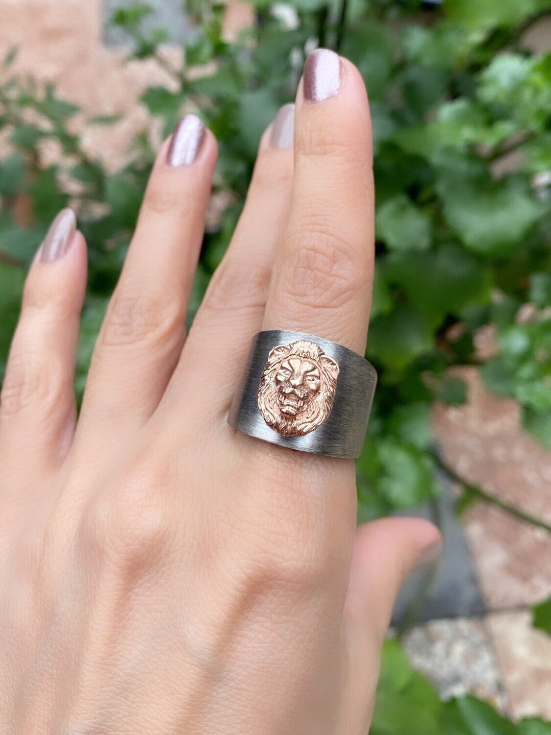 Lion Handmade Signet Ring for Men, Sterling Silver Lion Pinky Men Ring ...
