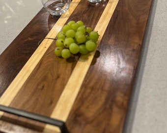 Ottoman Tray Table / Walnut Serving Tray - Etsy