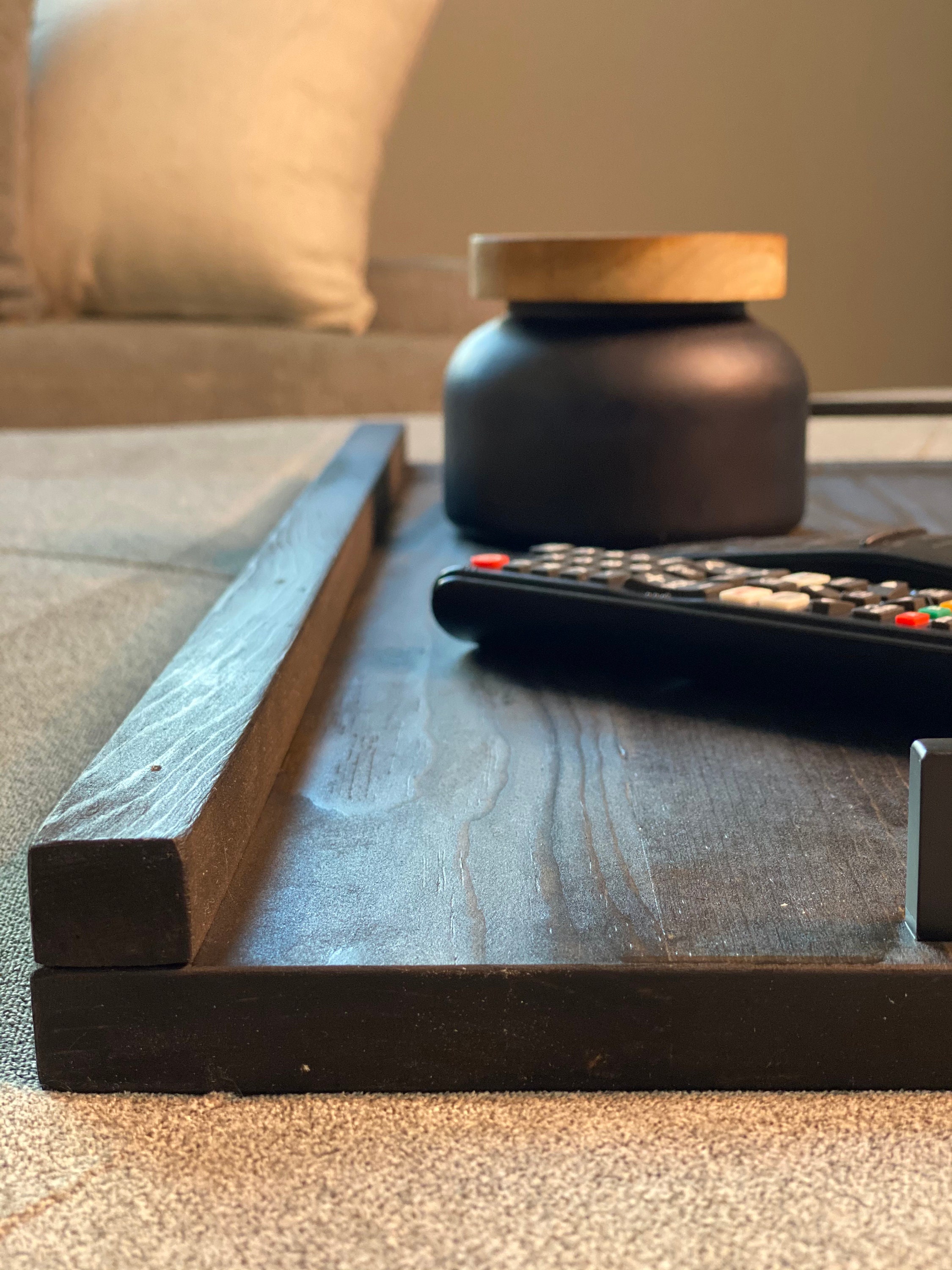 Ottoman Tray Table / Handcrafted Pine Ottoman Tray - Etsy