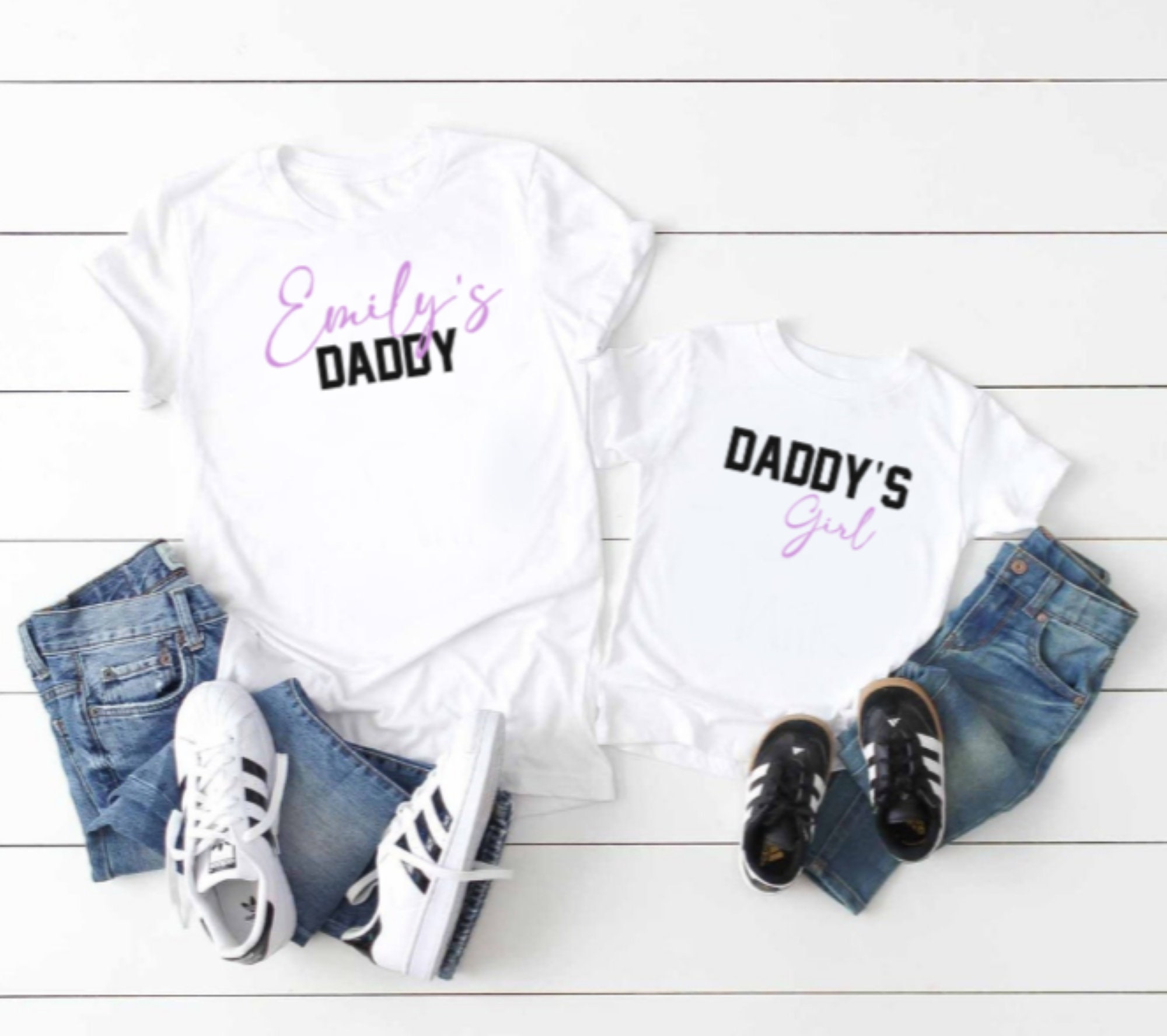 Personalized Father Daughter Shirts Daddy's Girl Matching - Etsy