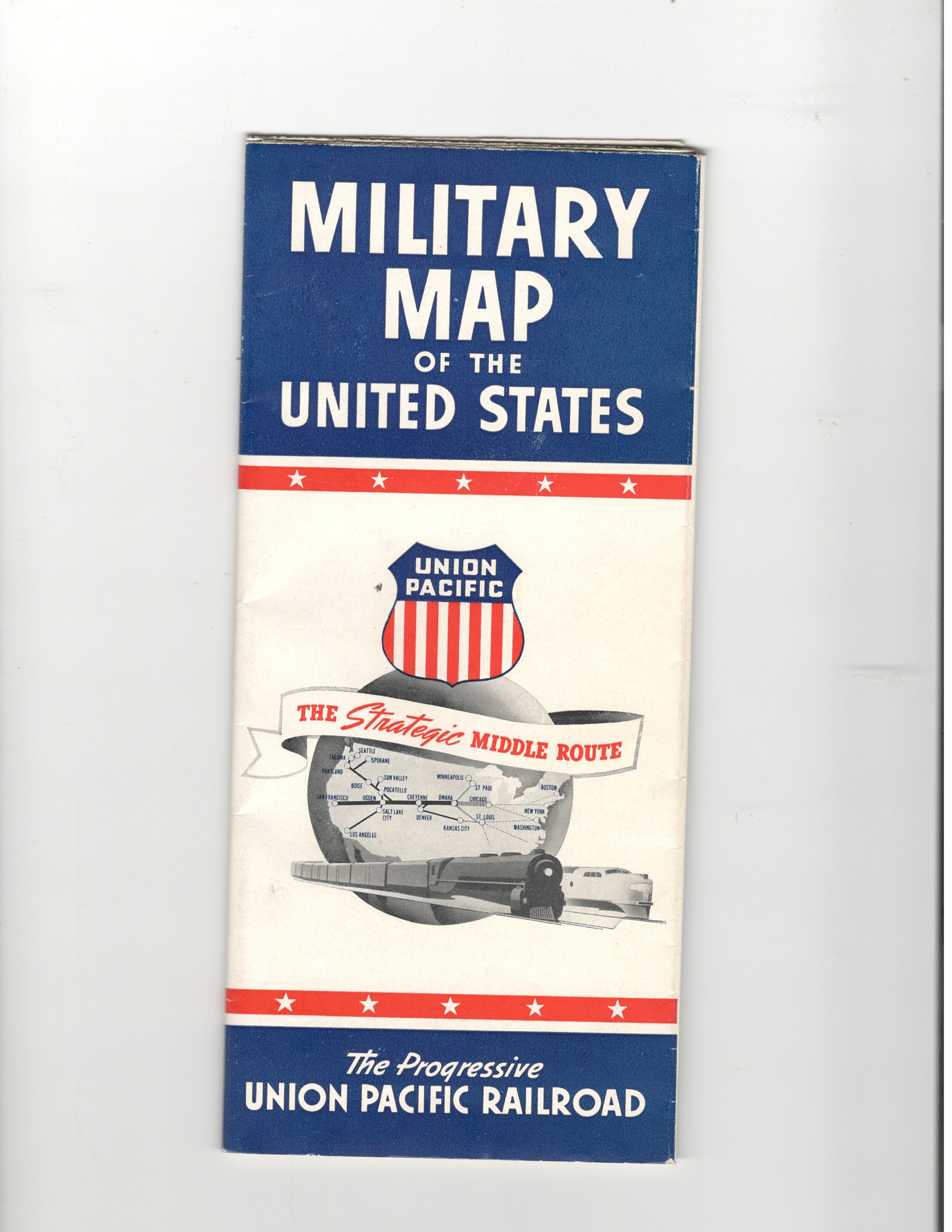 1942 Union Pacific Railroad Military Map of the United States - Etsy