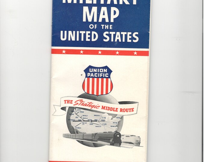 1942 Union Pacific Railroad Military Map of the United States - Etsy