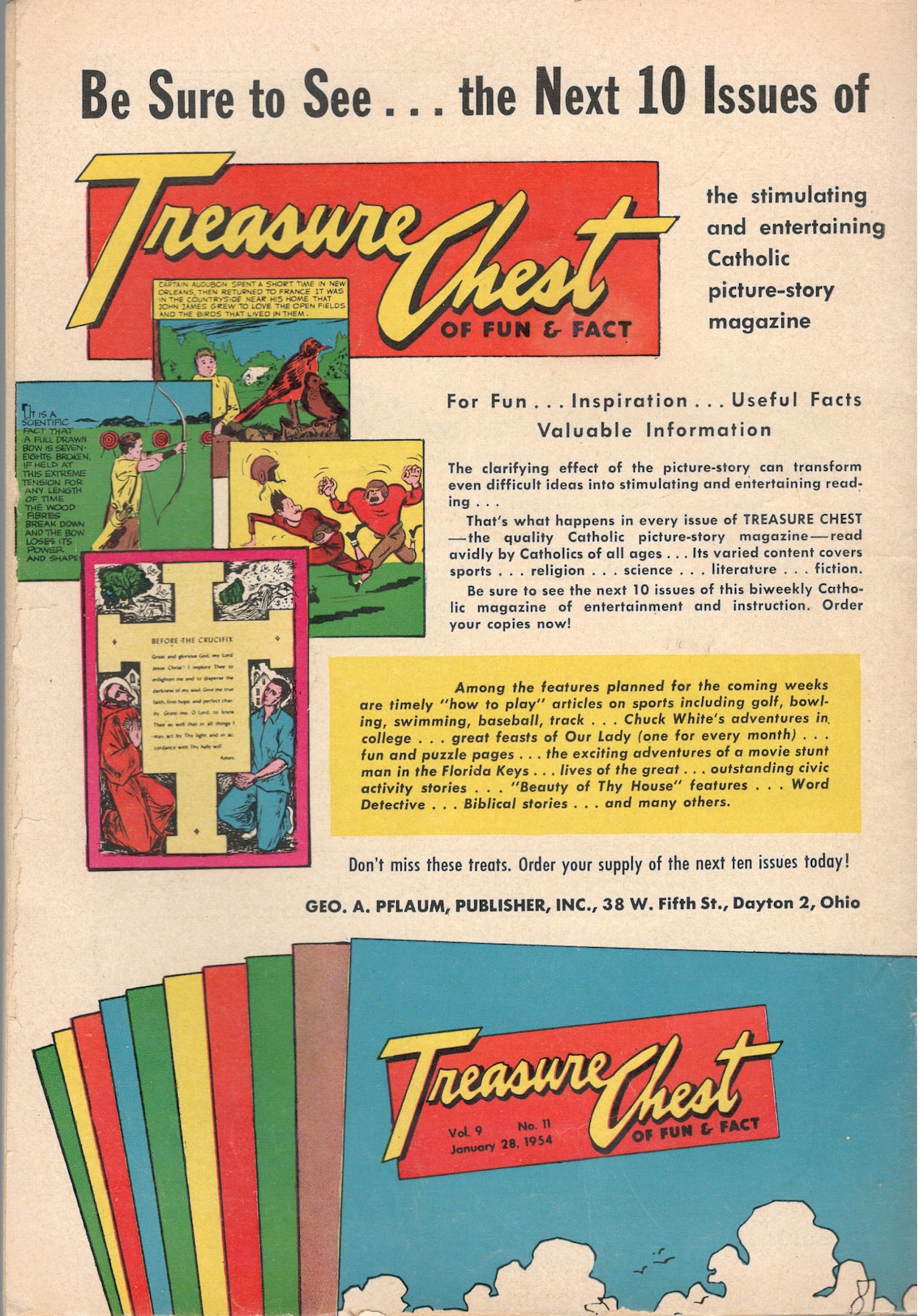 Treasure Chest of Fun & Fact Comic Book/magazine January 1954 - Etsy