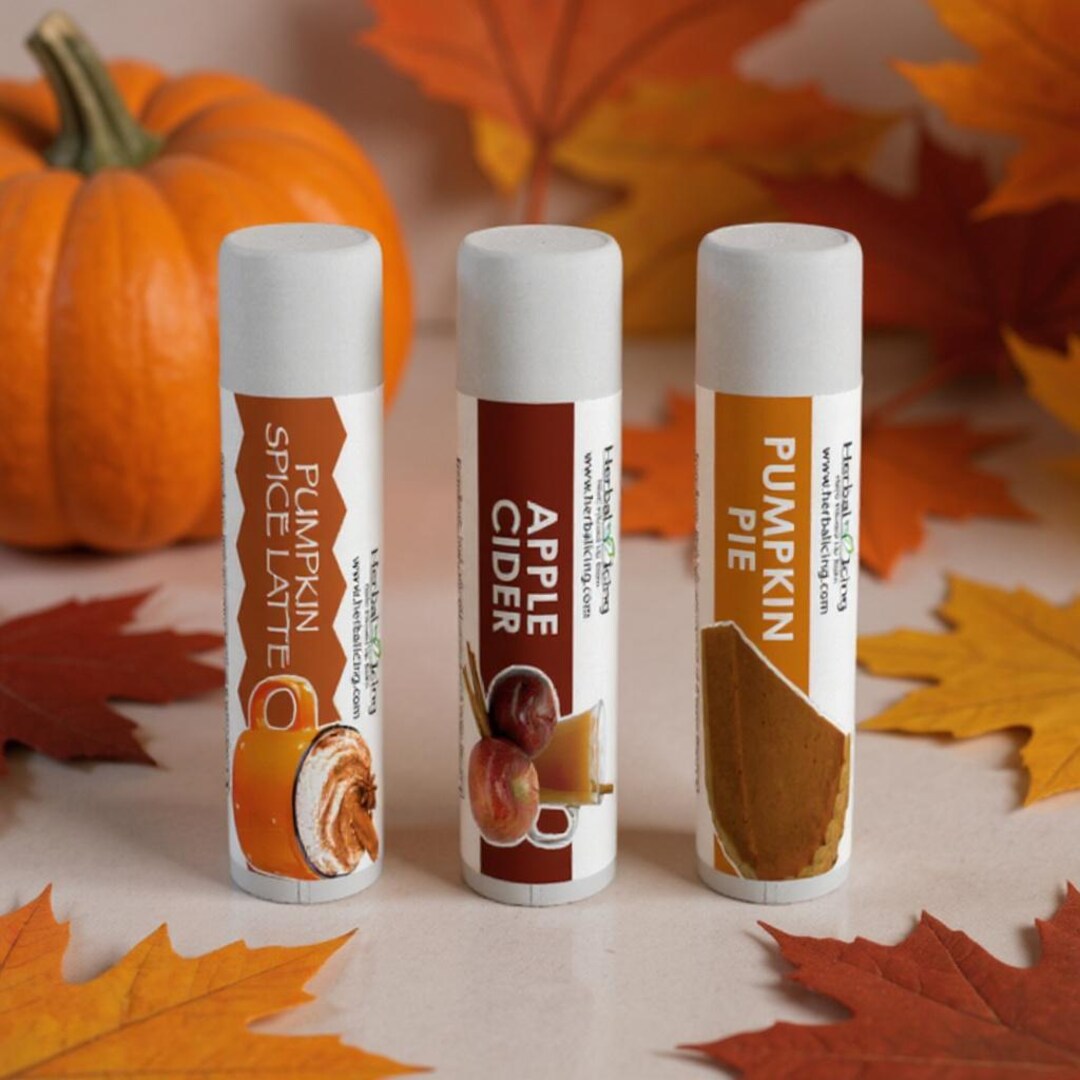 Fall Lip Balm Trio – Pumpkin Spice Latte, Pumpkin Pie, Apple Cider ...