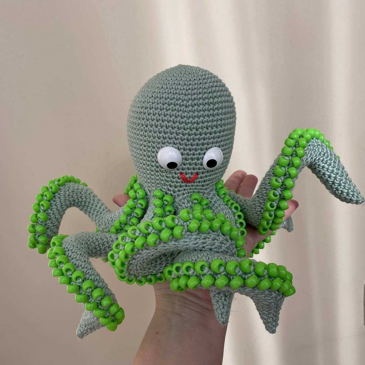 Crochet Sensory Octopus Pattern: No Sew Beaded Fidget Toy (PDF Pattern ...